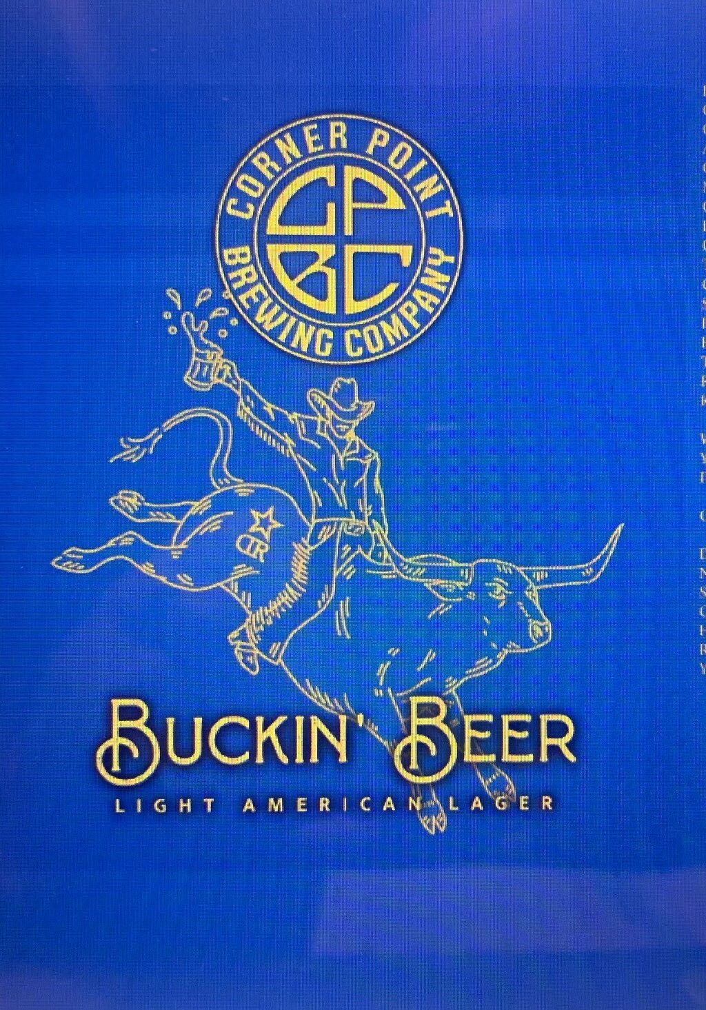 Buckin' Beer | 4% ABV - Corner Point Brewing Company
